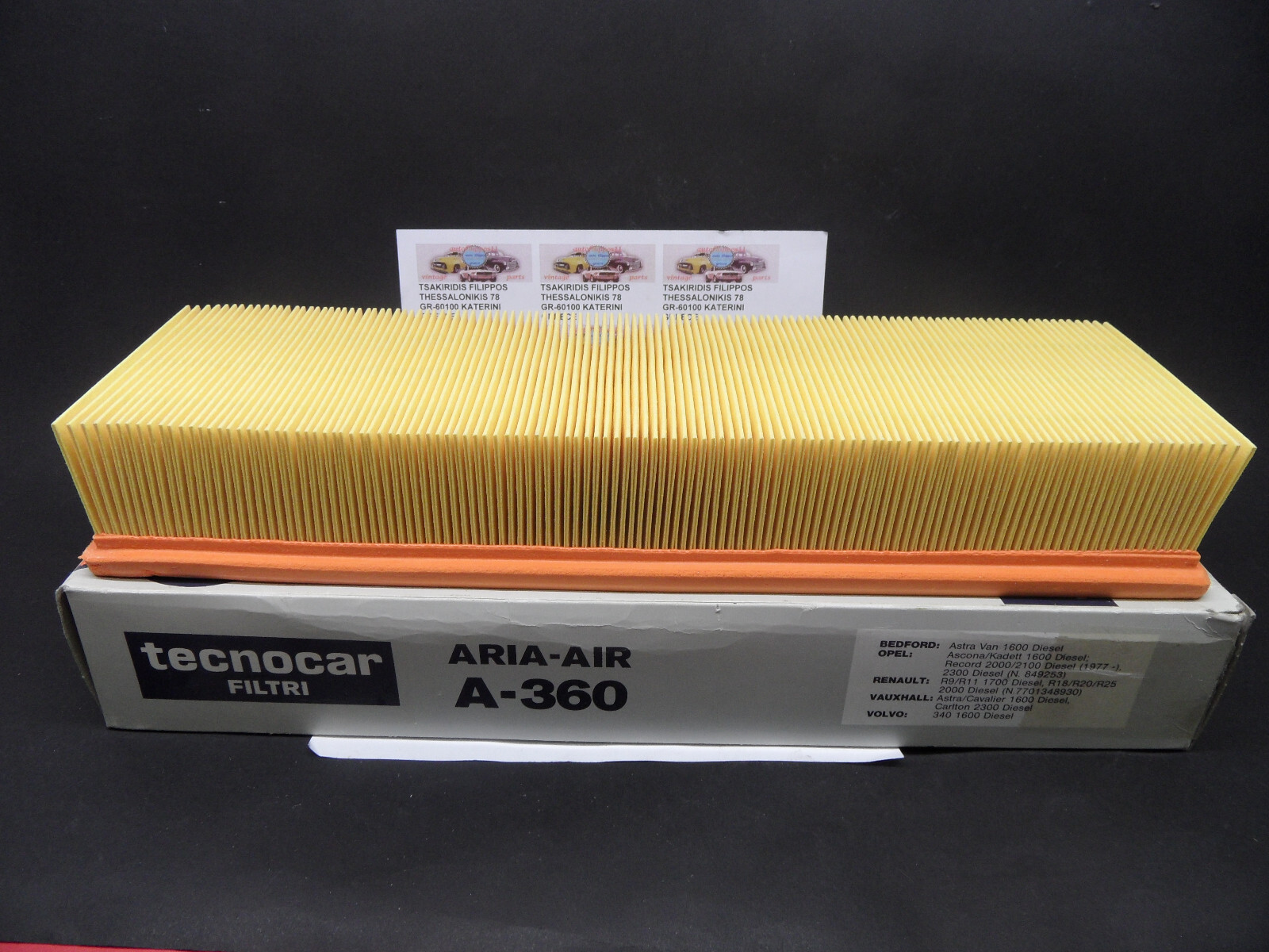 Opel Renault Vauxhall Volvo Air Filter/ Luftfilter Tecnocar A-360 for ...