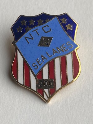 VTG US NAVY NAVAL TRAINING CENTER NTC SEA LANES 200 SHIELD FLAG PATCH ...