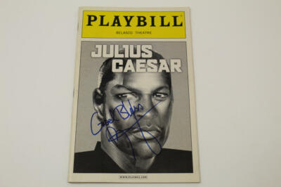 DENZEL WASHINGTON SIGNED AUTOGRAPH "JULIUS CAESAR" ORIGINAL BROADWAY ...