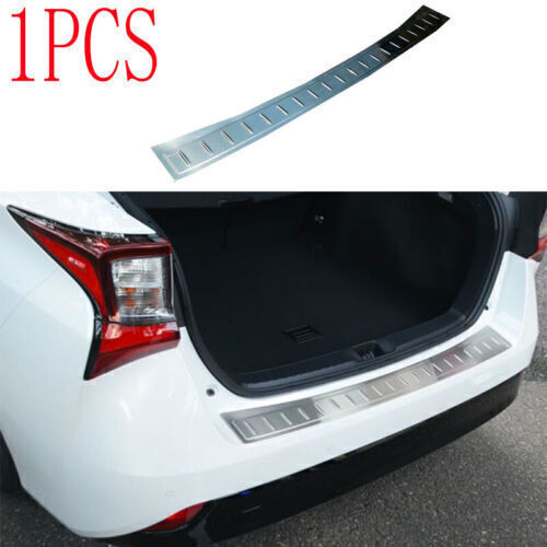 Chrome Steel Rear Bumper Protector Sill Plate Trim Fit For Toyota Prius ...