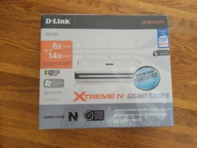 D-Link Router DIR-655 300 Mbps 4-Port Wireless Xtreme N+ Gigabit NWOB ...