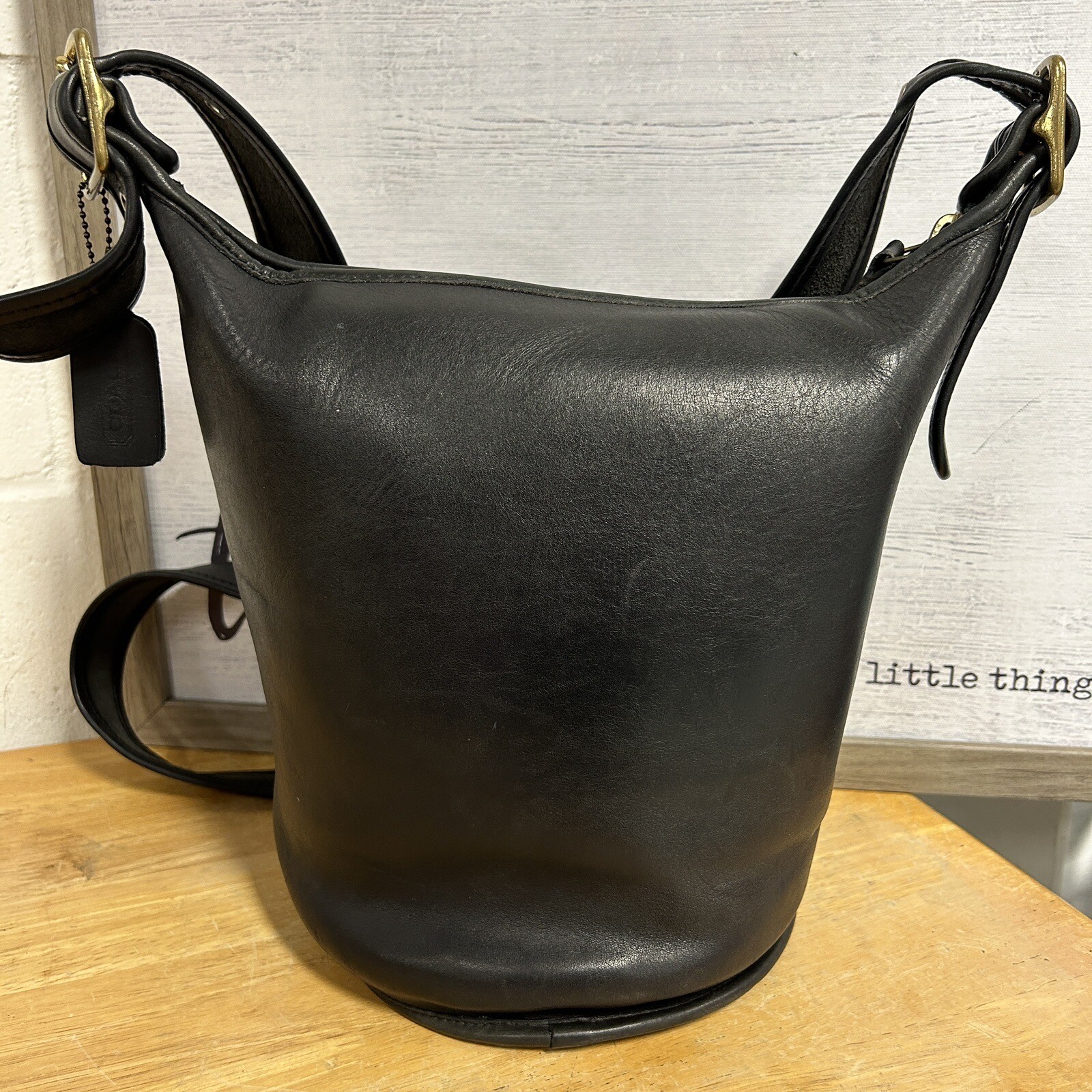 Vintage Coach # 9953 Helen's Legacy Black Leather Buc… - Gem