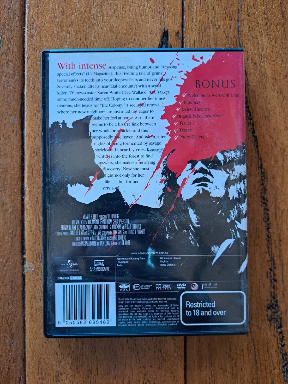 Howling, The (Special Edition, DVD, 1981) Full Moon Collection Rare ...