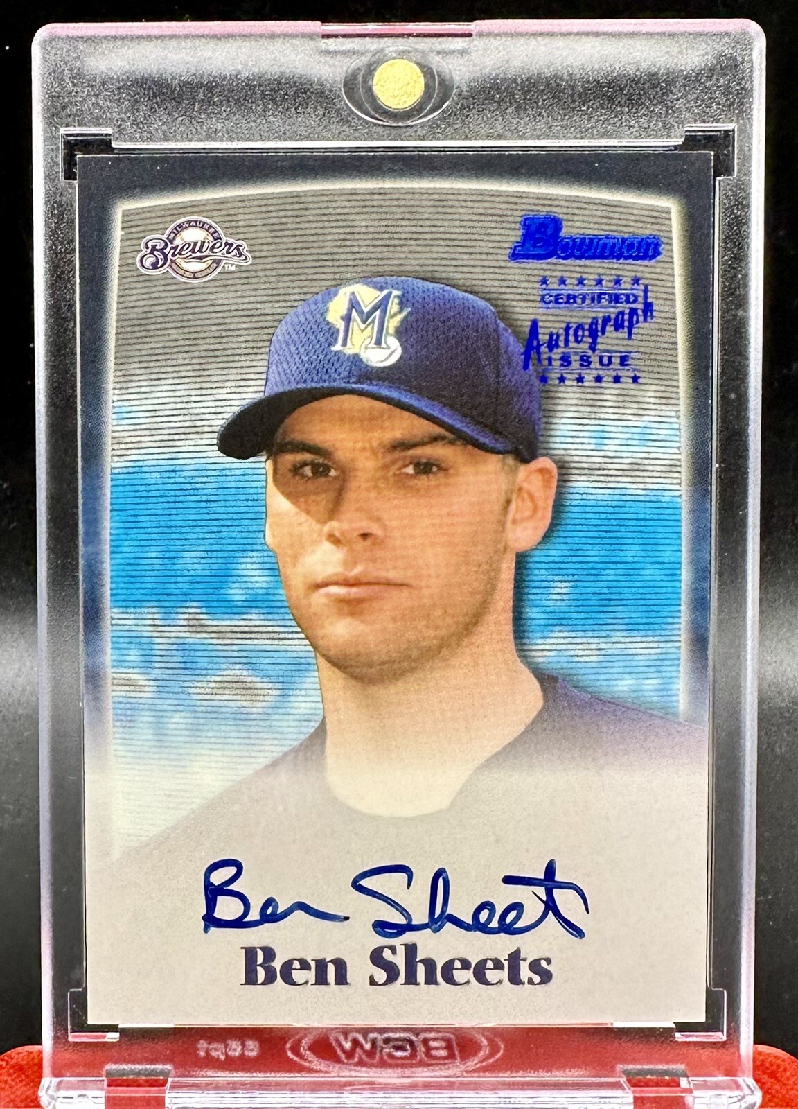 Ben Sheets On Card Autograph 2000 Bowman Auto #BS Rookie RC Brewers ...
