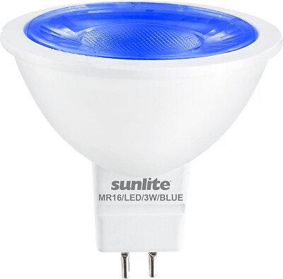Sunlite 80856-SU LED MR16 Light Bulb GU5.3 25-Watt Equivalent, Blue | eBay