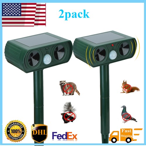 Ultrasonic Deer Solar Motion Activated Deterrent to Scare Cat | eBay