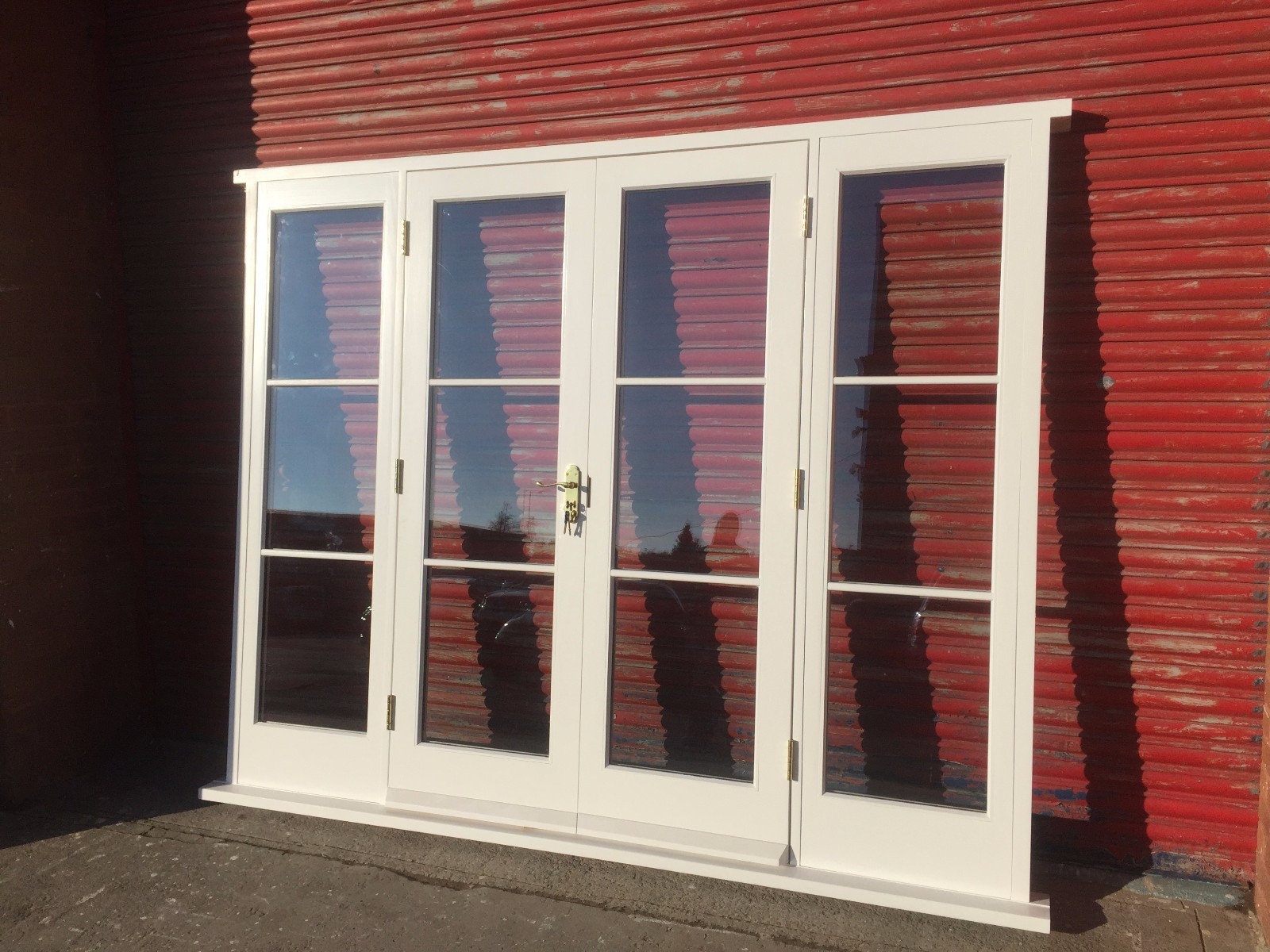 Accoya Wood French Doors with sidelights! Glazed! Made to measure ...