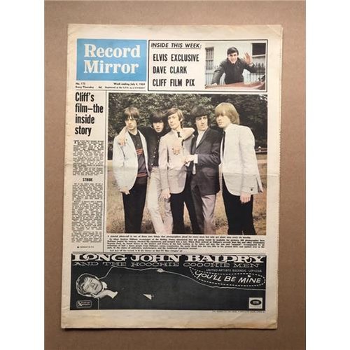 ROLLING STONES RECORD MIRROR MAGAZINE JULY 4 1964 Rolling stones cover ...