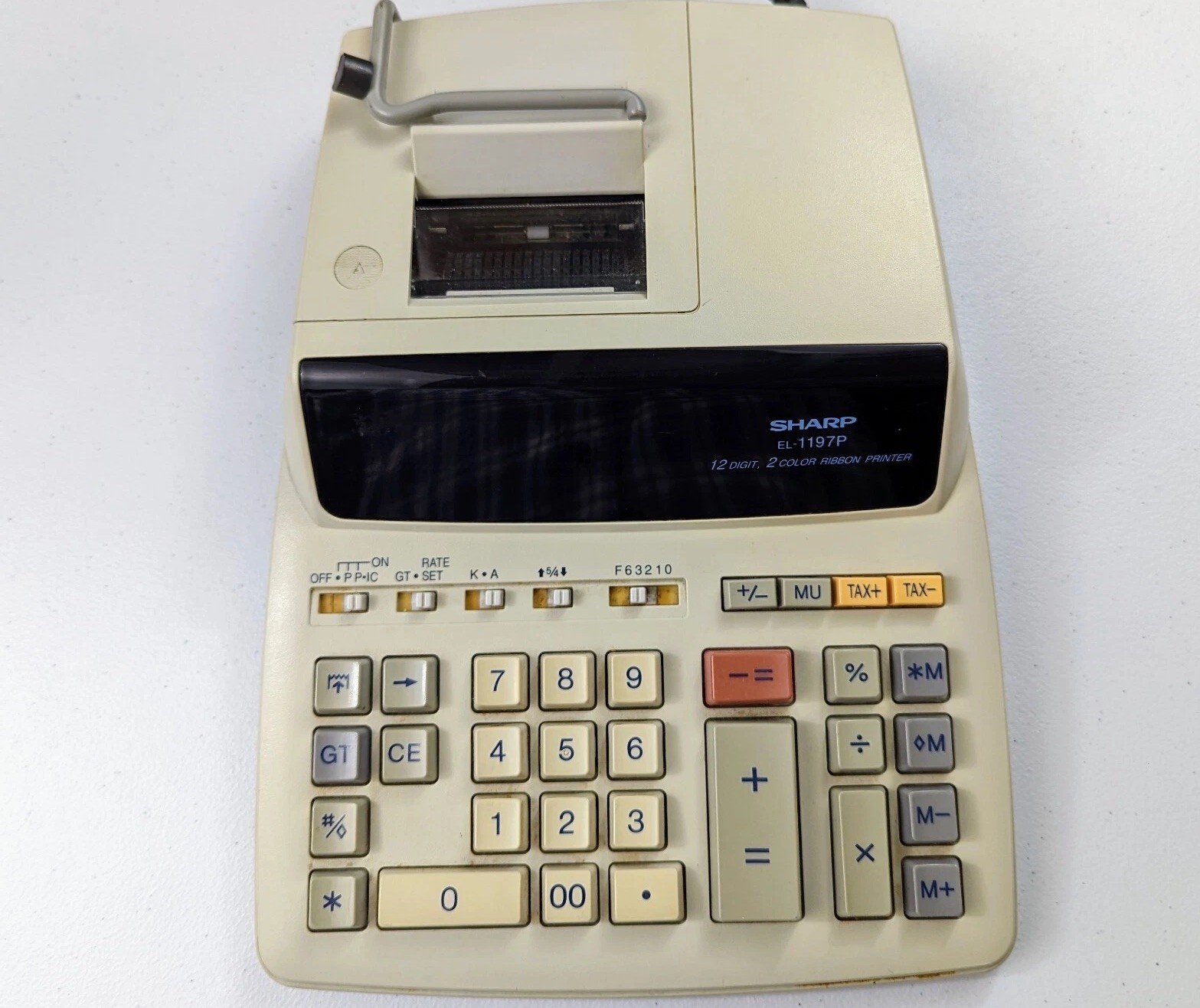 Sharp EL-1197P 12-Digit Heavy Duty Color Printing Calculator *Tested ...