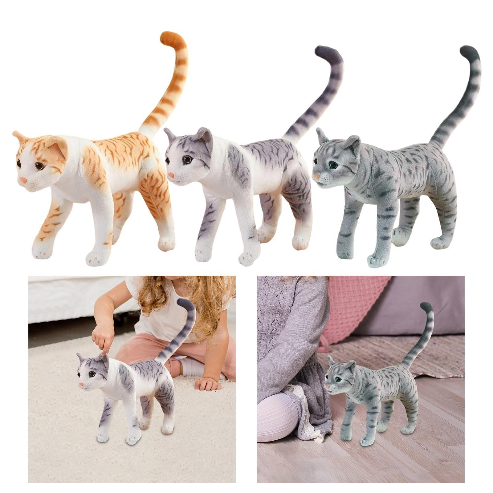 13.78inch Cat Plush Toy Sofa Ornament Bedroom Sofa Decor Huggable ...