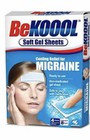 Be Koool Cooling Relief For Migraine Soft Gel Sheets 4 Sheet 2’’x 5 1/8’’ | eBay