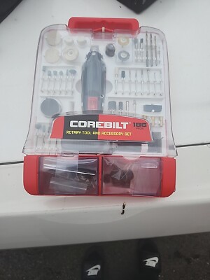 Corebilt 186 Pcs Rotary Tool and Accessory Set 12V-6W | eBay