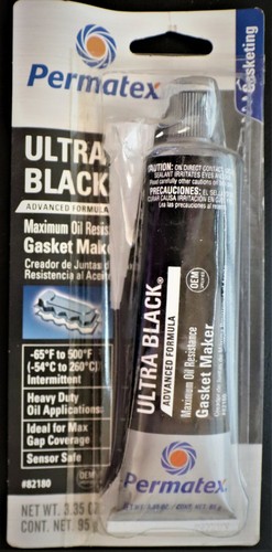 Permatex Ultra Black Maximum Oil Resistance Gasket Maker (3.35 Oz ...