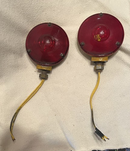 Pair Vintage Signal Stat Lights E37ST Cyclostat II Red | eBay