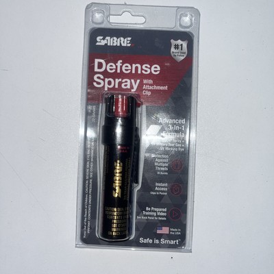 Sabre Defense Pepper Spray with Attachment Clip 792384510038 | eBay