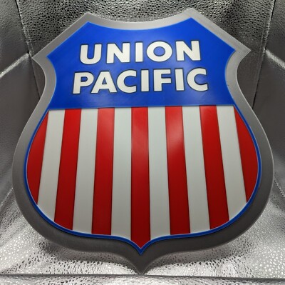Union Pacific UP 3D Sign, Wall Art, Plastic, Multiple Sizes, Quick Ship ...