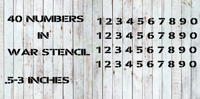 War Stencil Vinyl Street Address Mailbox Number Decal Stickers | eBay