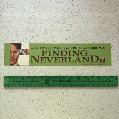 FINDING NEVERLAND Movie Theater Mylar Poster 2.5x11.5 DS Johnny Depp ...