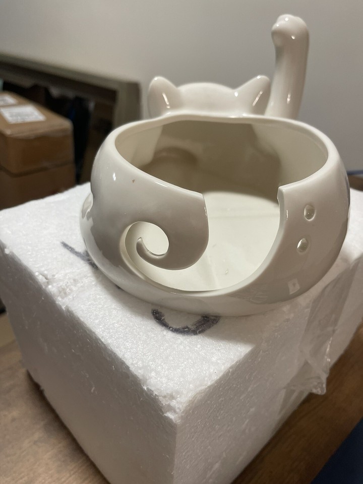 Vencer Ceramic Yarn Bowl Knitting BowlCraft Knitting BowlHandmade ...