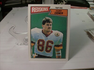 1987 Topps Football #70c - Clint Didier RC, VAR - Washington Redskins ...