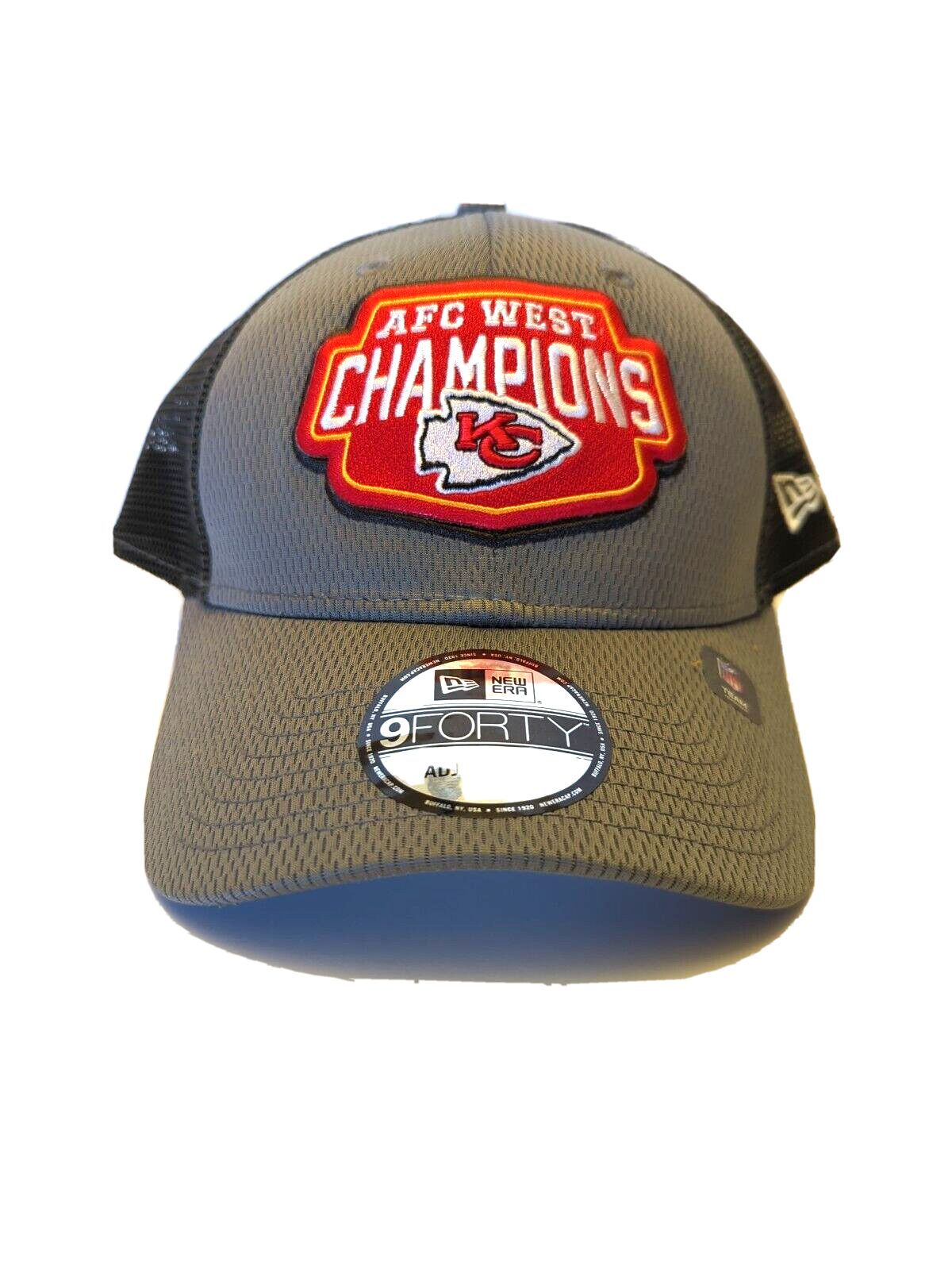 Kansas City Chiefs New Era 9FORTY AFC West Champions Adjustable NFL Cap ...