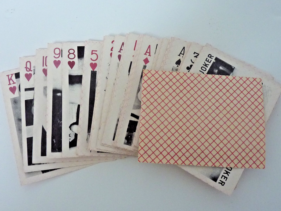 Vintage 1940's or 1950's Unbranded Black & White Erotica Playing Cards ...