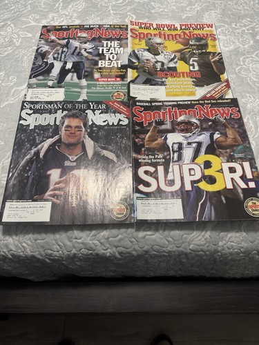Sporting News Tom Brady And The New England Patriots Lot Of 4 Magazines ...