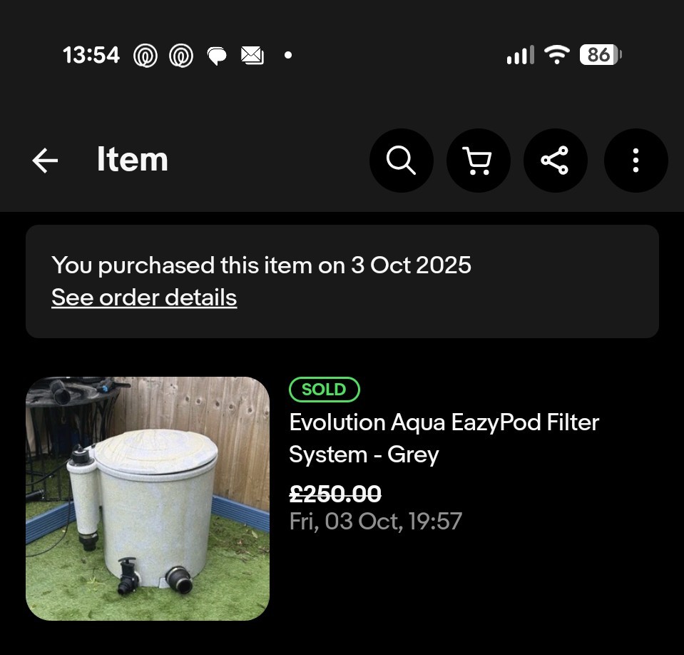 Evolution Aqua EazyPod Filter System Grey UV Clarifier 5060088870259 | eBay UK
