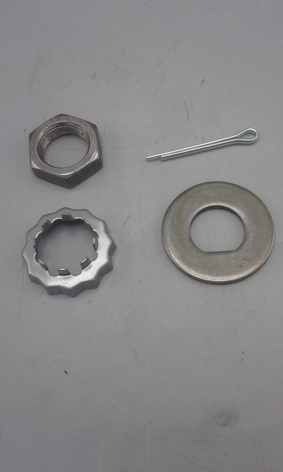 Trailer Axle Spindle Nut Kit 3500# UFP Dexter 13/16" with "bottle cap ...