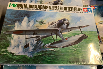 Tamiya WWII Japanese Nakajima A6M2-N Rufe Airplane Model Kit 1/48 Float ...