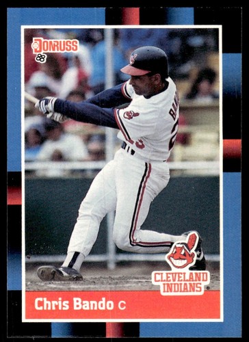 1988 Donruss Baseball Card Chris Bando Cleveland Indians #95 | eBay