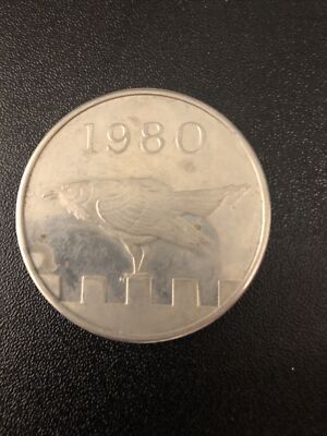 TOWER OF LONDON Solid NICKEL SILVER COIN 1980 Bird | eBay