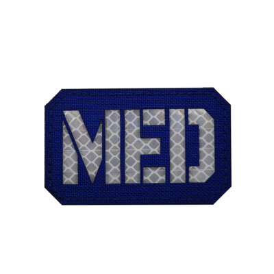 IR Reflective MED Medical Tactical Hook Loop Patch EMS Back Fastener ...