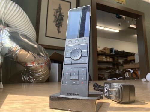 Crestron TSR-310 Handheld Touch Screen WiFi Remote w charging station ...