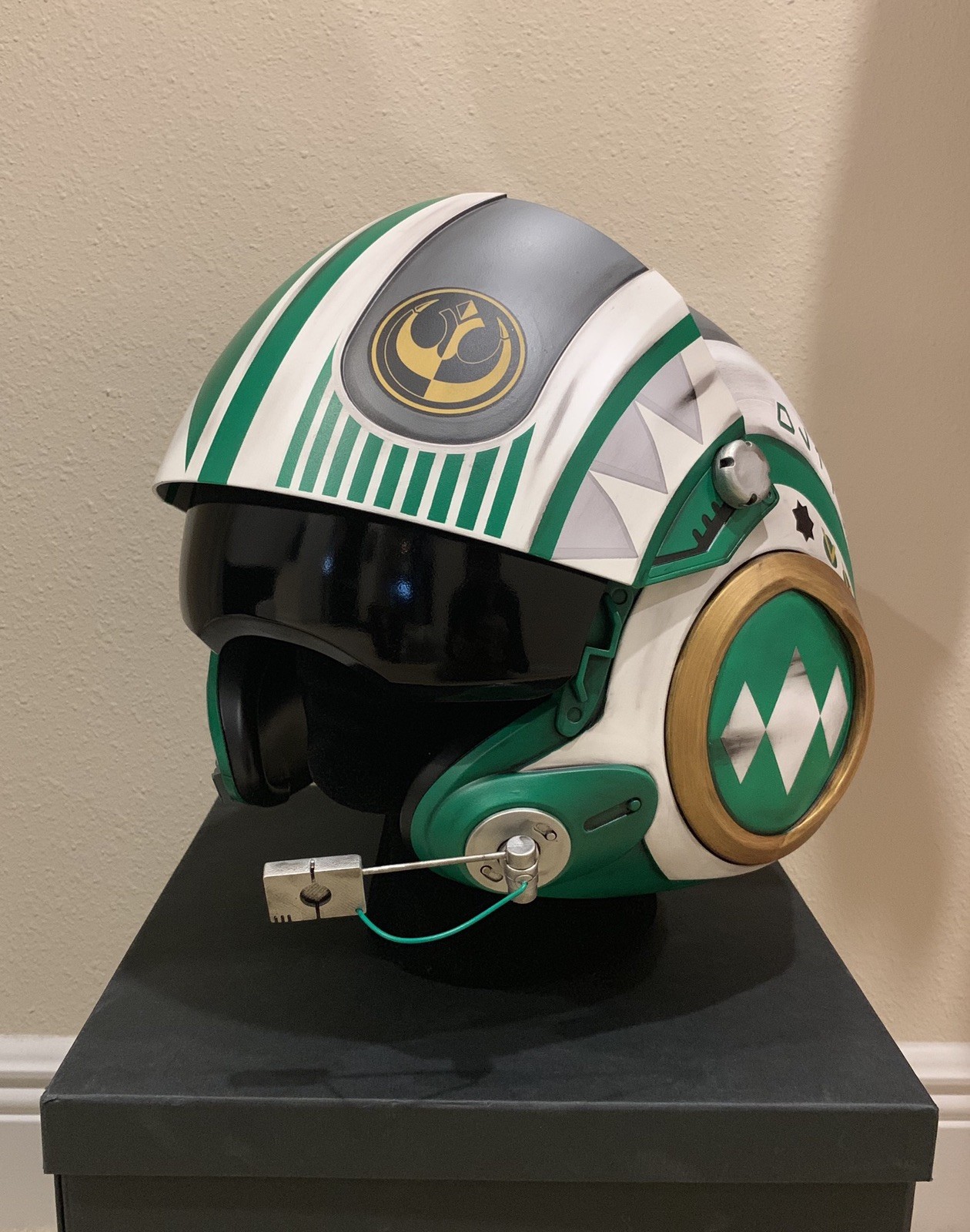 Green Power Ranger Motorcycle Helmet