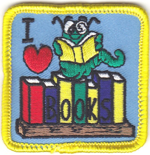 I LOVE BOOKS PATCH On Patch Reading Books School | eBay