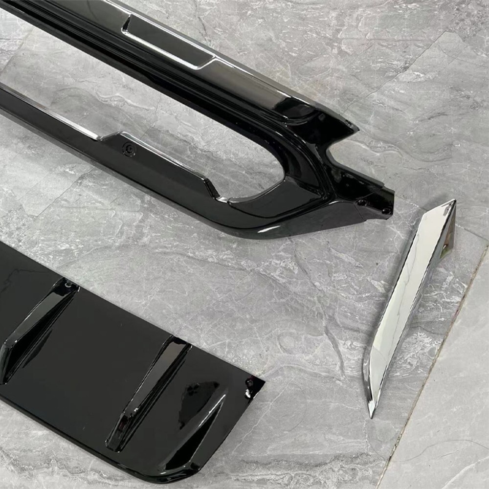 Front Lip Bumper Spoiler+Rear Bumper Diffuser Guard For Toyota BZ4X ...