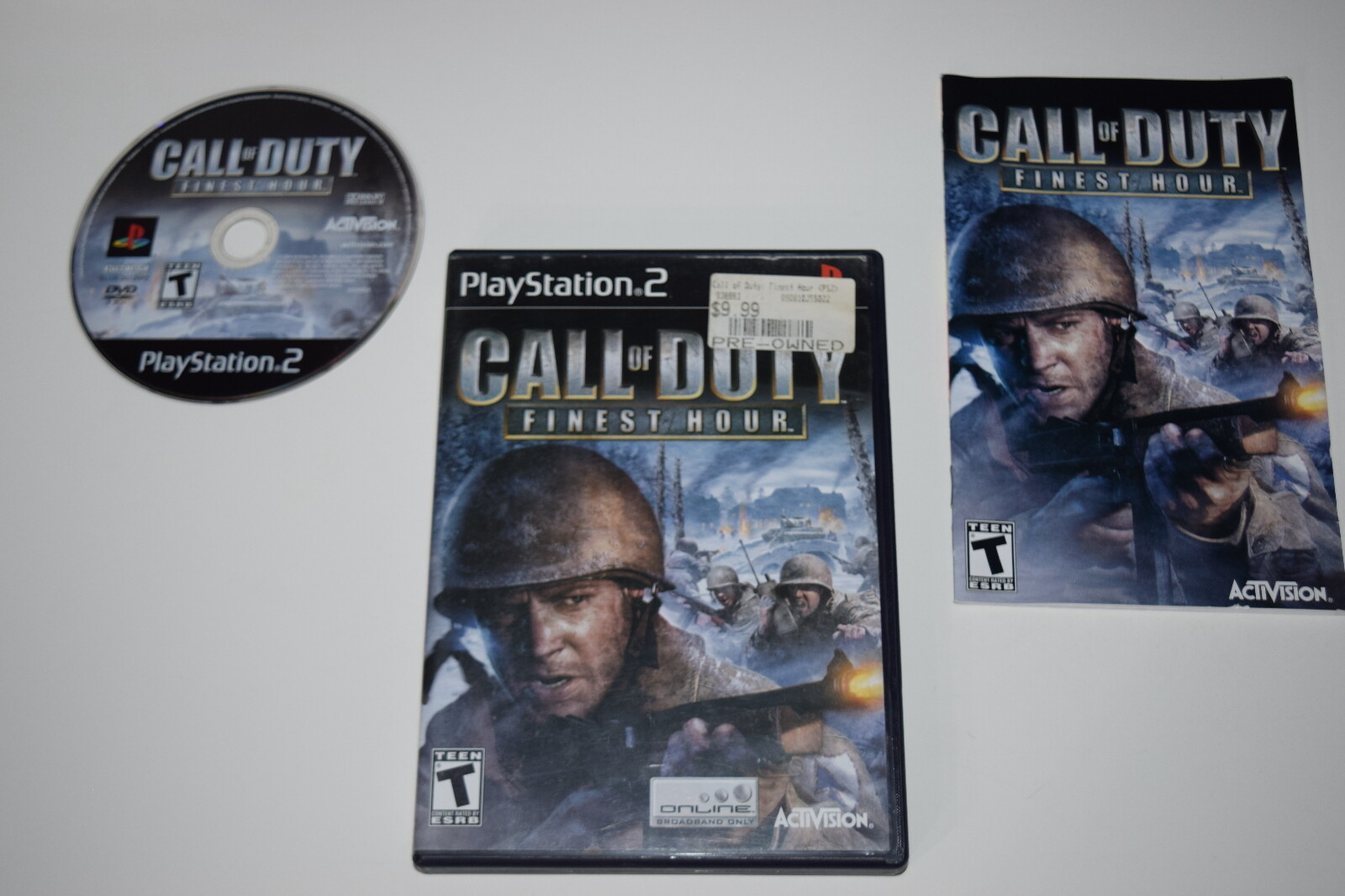 Call of Duty Finest Hour Playstation 2 PS2 Video Game Complete ...