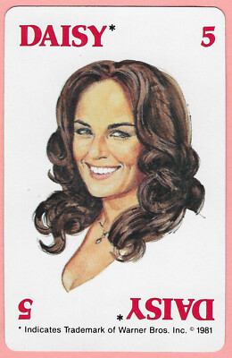 Dukes of Hazzard, single swap playing card, Daisy Duke, 1981, Uno ...