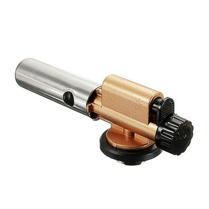 Butane Gas Blow Torch Camping BBQ Flame Fire Gun Metal Body Welding ...