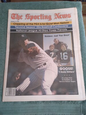 The Sporting News Aug 22, 1981 Yankees Goose Gossage/Raiders Jim ...