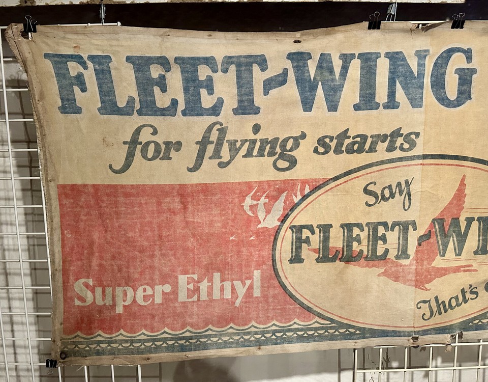 Rare FLEET-WING Winter Gas Banner, FLEET-WING Corporation, SOHIO. | eBay