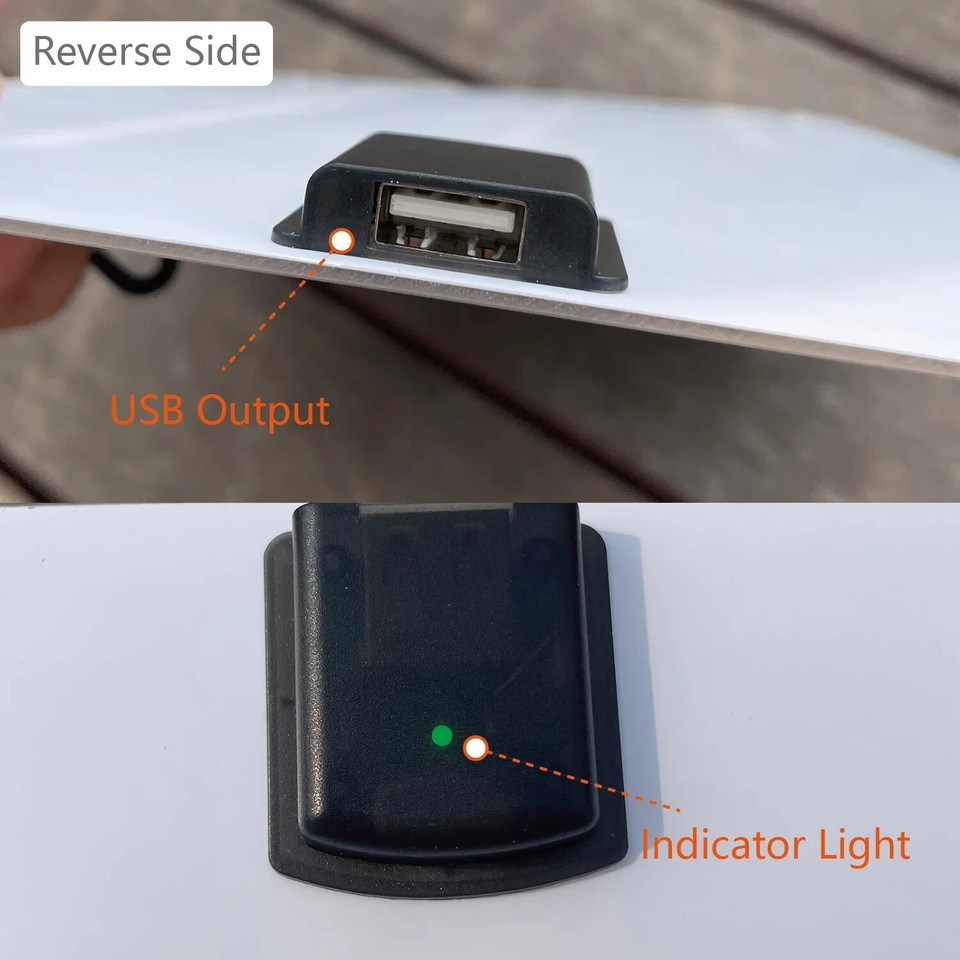 10W Portable Solar Panel-5V Lightweight Mini USB Solar Charger for ...