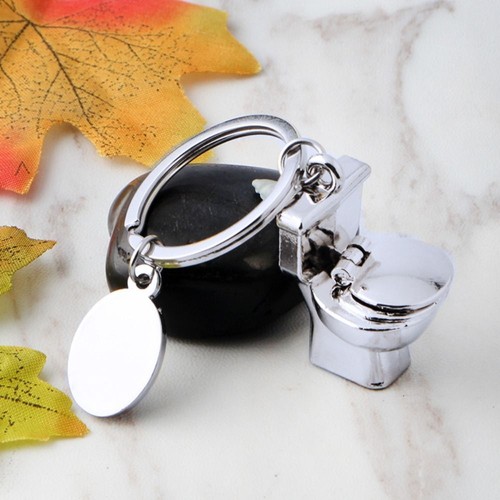 Metal Bag Pendant Mini Cute Car Key Chains Novelty Trinket Toilet ...