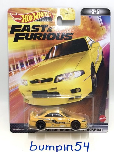 Hot Wheels Premium Fast and Furious NISSAN SKYLINE GT-R R33 BCNR33 ...