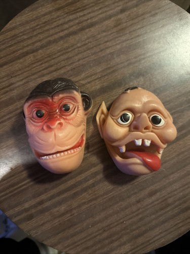 Rubber Face Finger Puppet Toys Monkey Ugly Face Vintage | eBay