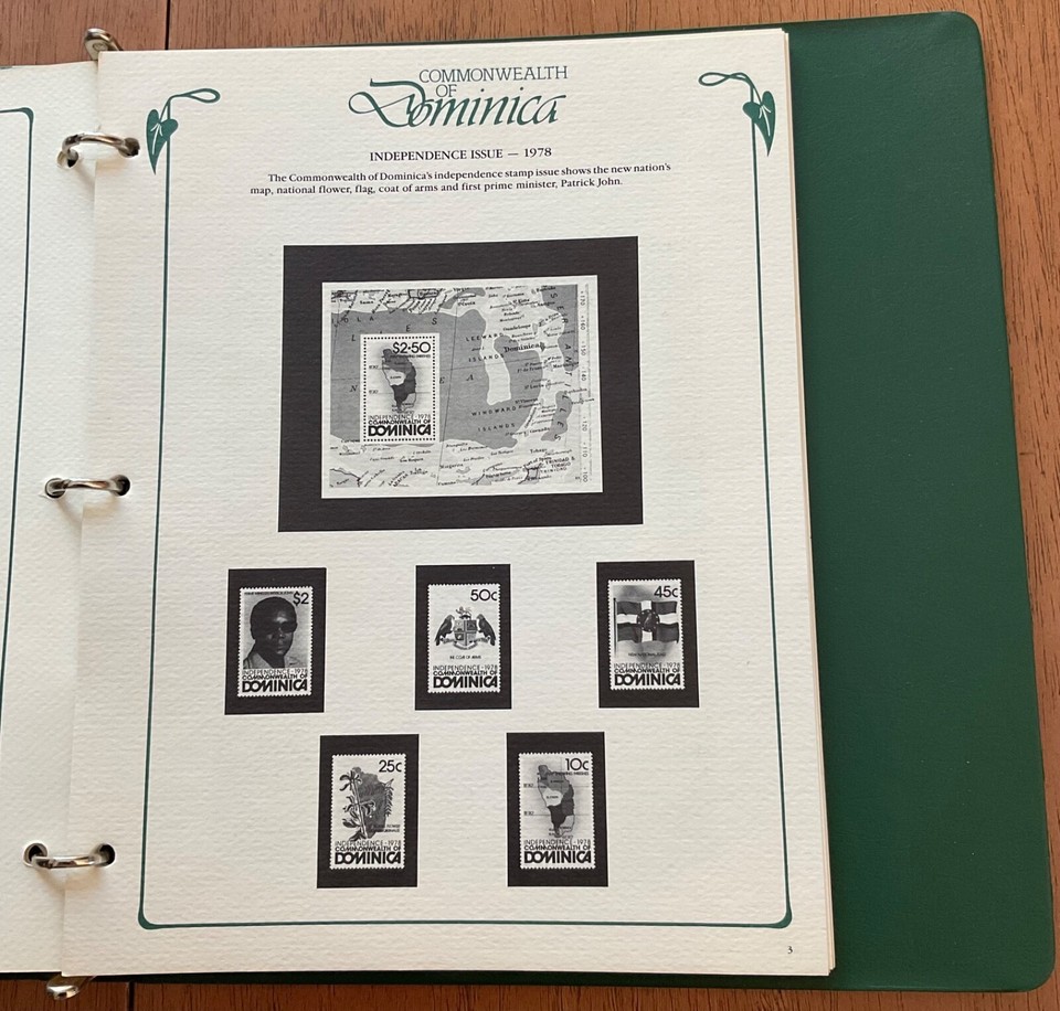 Commonwealth of Dominica Album NO STAMPS 1978-1982 SEE Description L49 ...