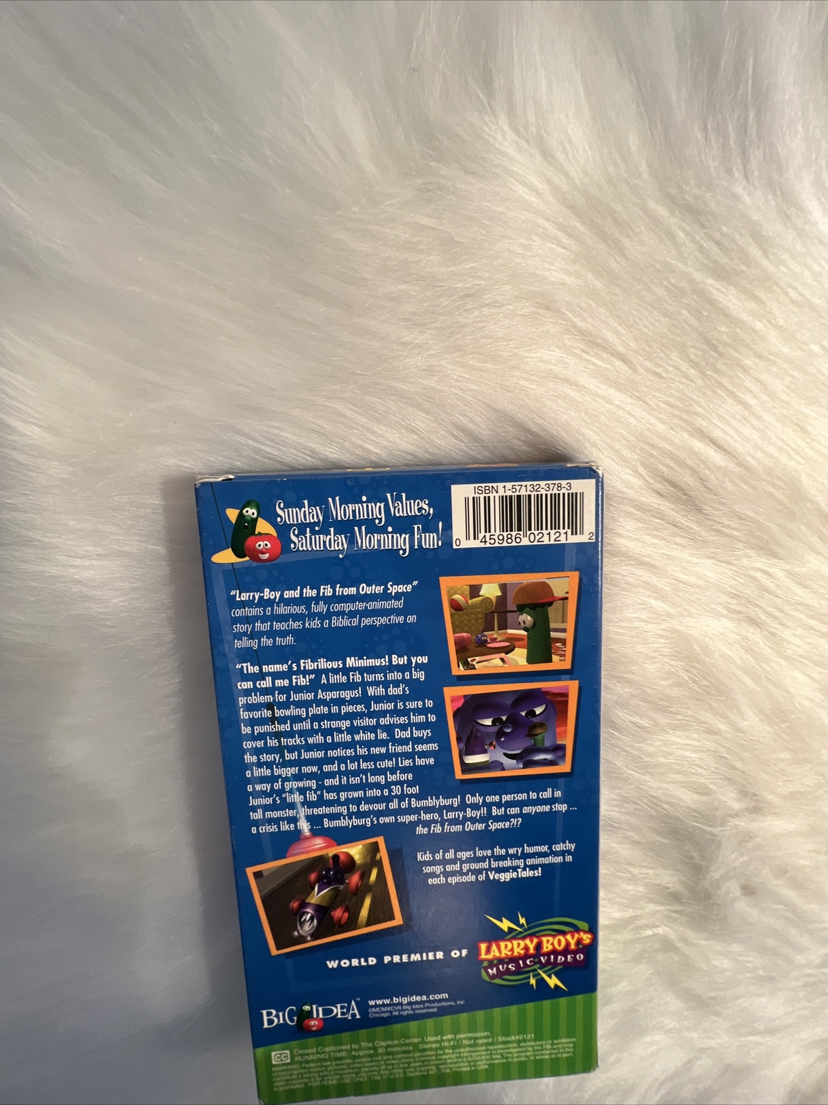 VeggieTales 1997 VHS Larryboy the Fib from Outer Space "Telling the ...