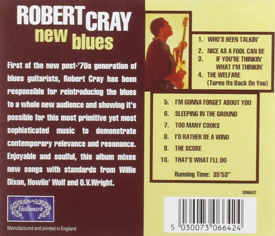 Robert Cray Band Robert Cray - New Blues (CD) 5030073066424 | eBay