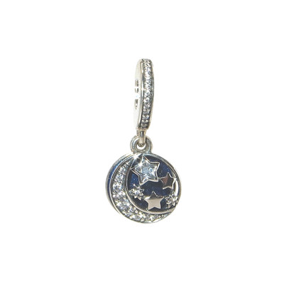 Pandora Vintage Night Sky Love to Moon & Back Enamel CZ .925 Charm ...